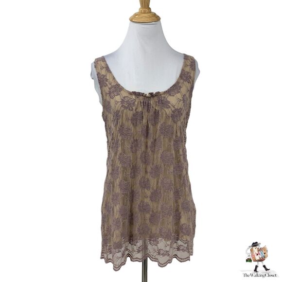 CAbi | Tops | Cabi Tank Top Womens S Small Purple Nude Sleeveless ...